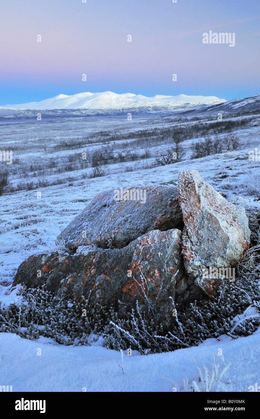 winter landscape at Abisko, Sweden, Lapland, Norrbotten Stock Photo - Alamy