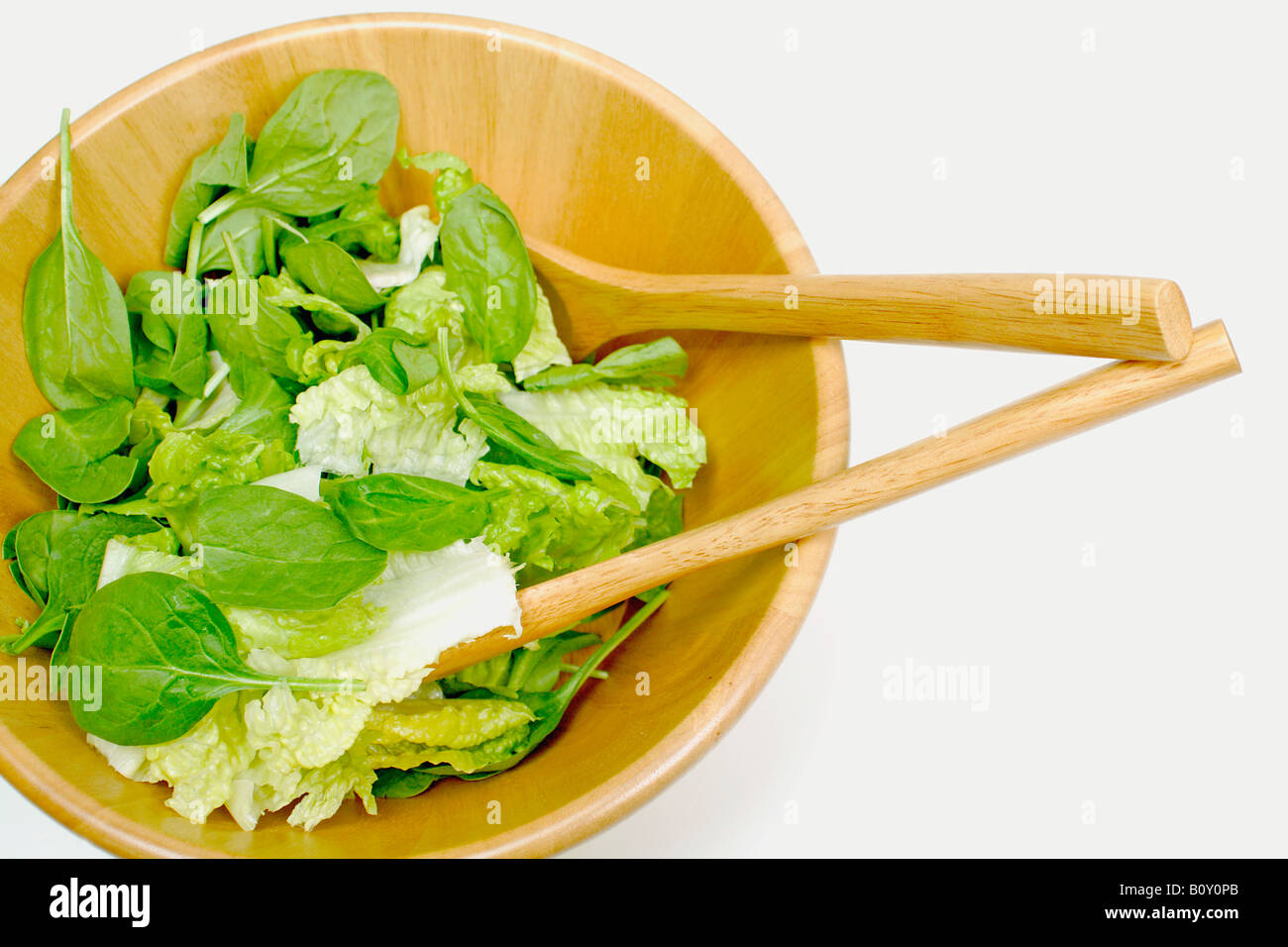 Mixed greens vegetable salad hi-res stock photography and images - Alamy