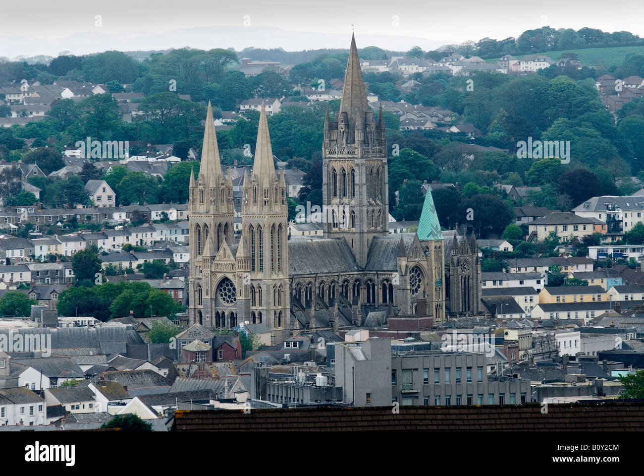 Truro Cathedral Truro Cornwall Britain UK 2008 Stock Photo - Alamy