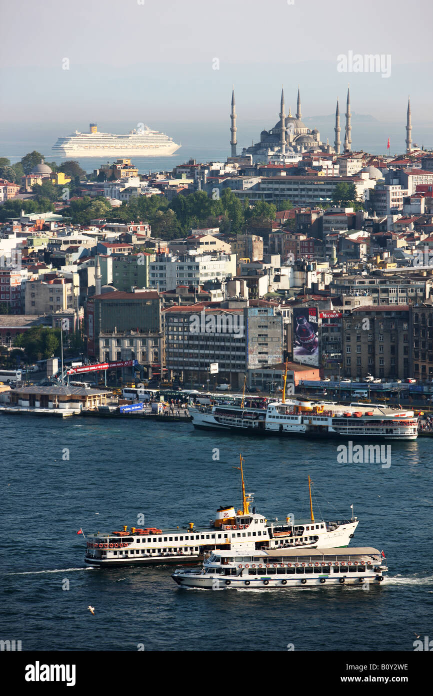 TUR Turkey Istanbul Golden Horn Blue Mosques Stock Photo - Alamy