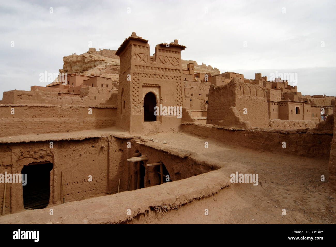 Roof of old kasbah in Ait benhaddou, Morocco Stock Photo - Alamy