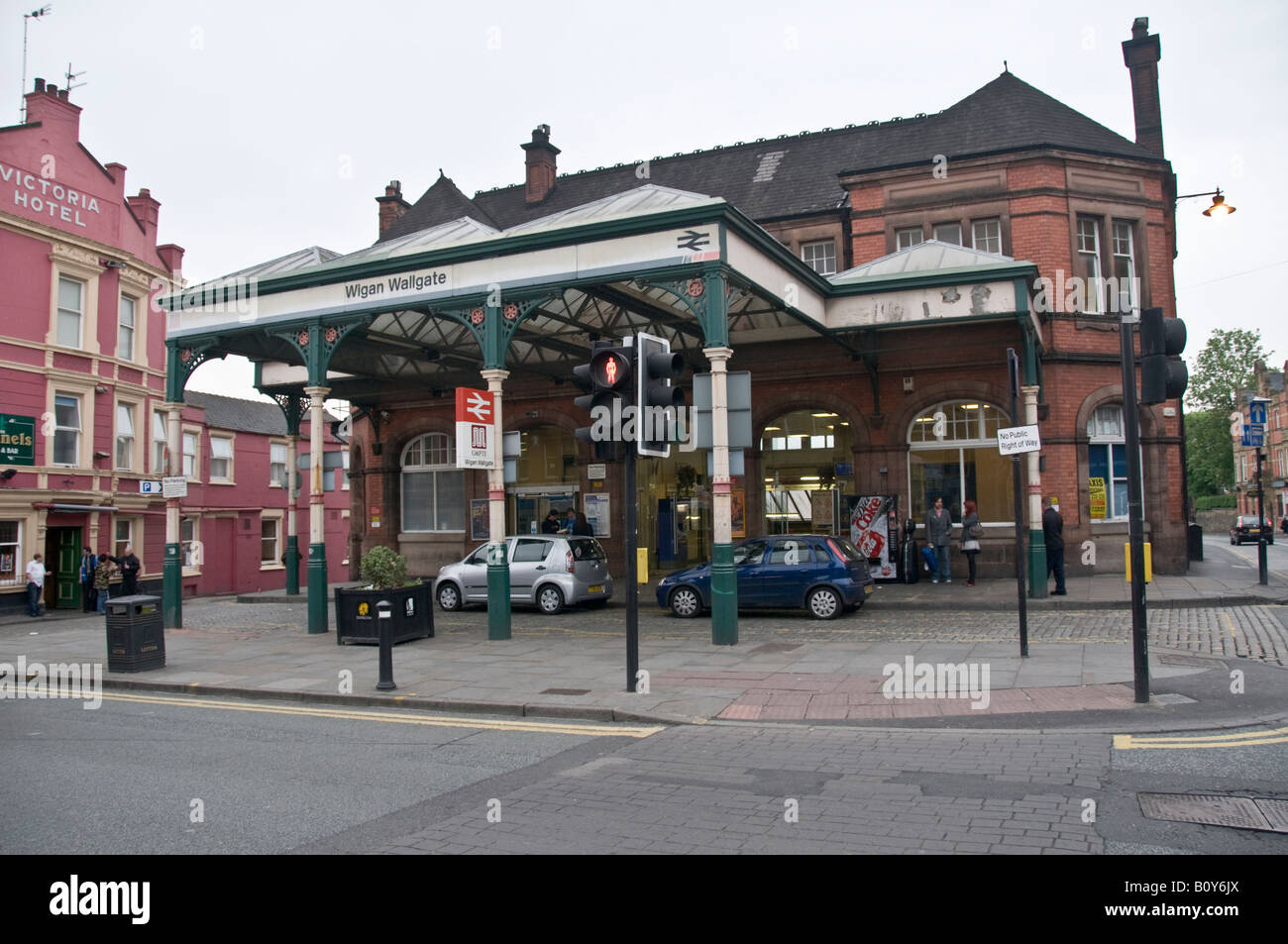Wigan Wallgate railway station exterior Lancashire UK Stock Photo - Alamy