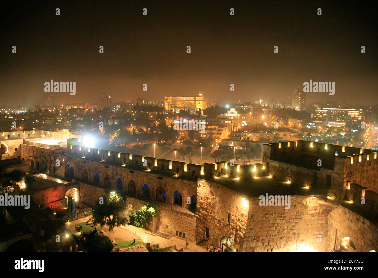 Israel Jerusalem Old City Wall David Tower The Citadel Stock Photo - Alamy