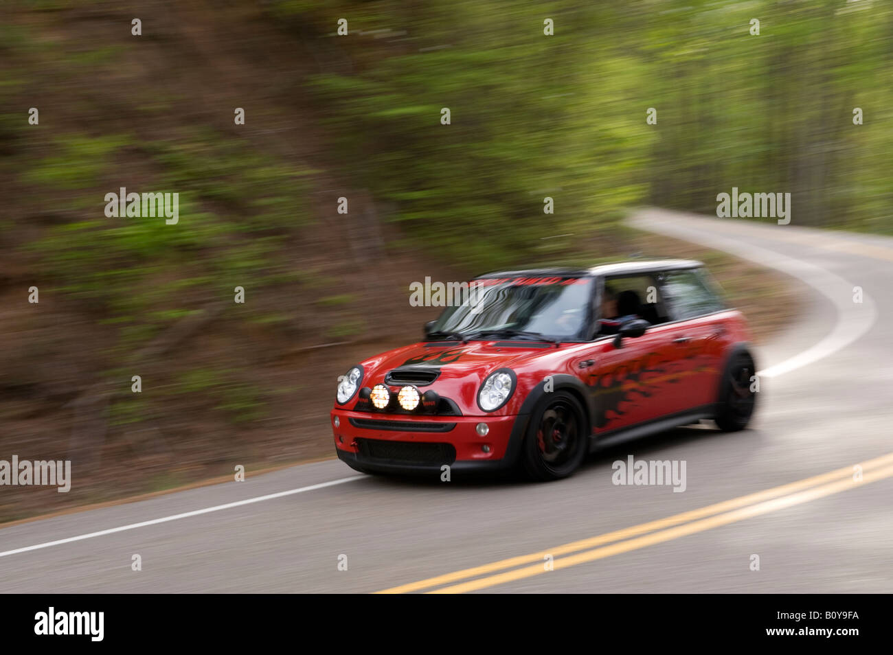 MINI Cooper S on a rural road Stock Photo - Alamy