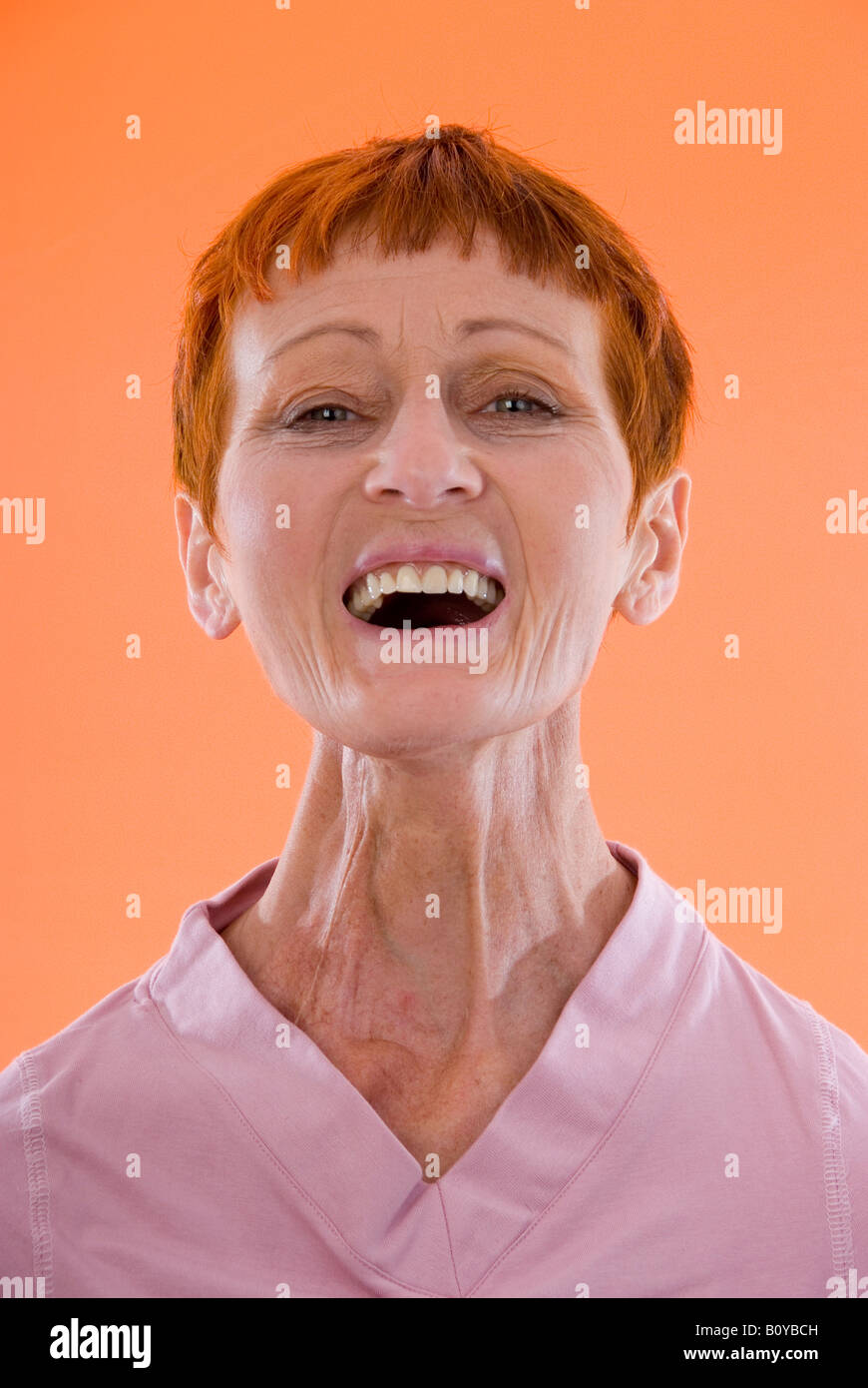 Laughing seniors front view portraits hi-res stock photography and ...