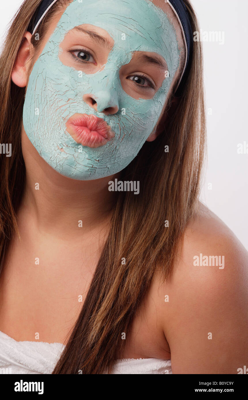 Facial mud masque Stock Photo - Alamy