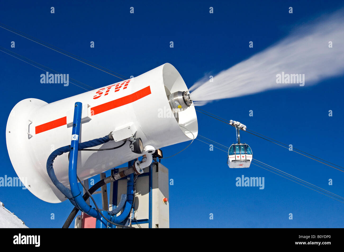 Snow gun in val disre ski resort hi-res stock photography and images ...