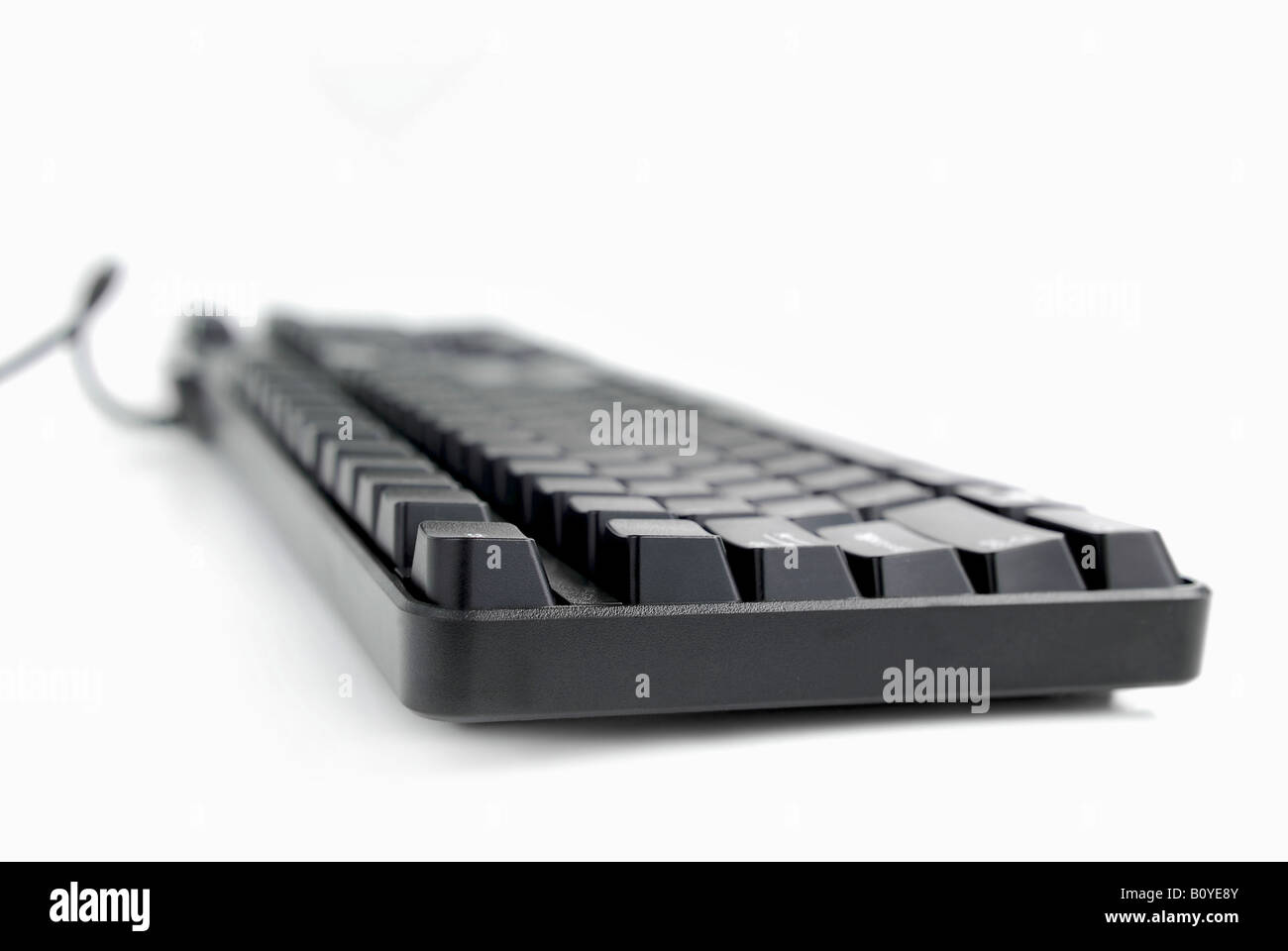 Black computer keyboard isolated on white background Stock Photo - Alamy
