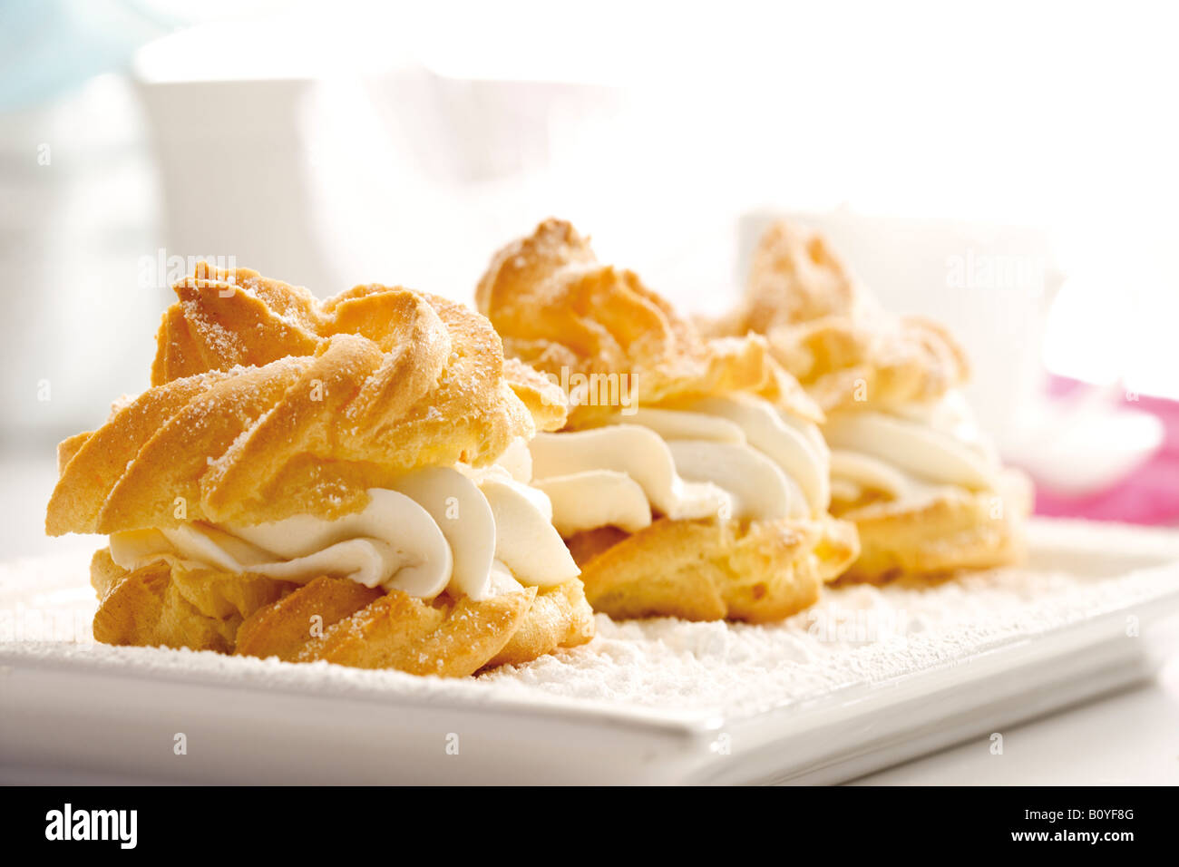 Cream trays hi-res stock photography and images - Alamy