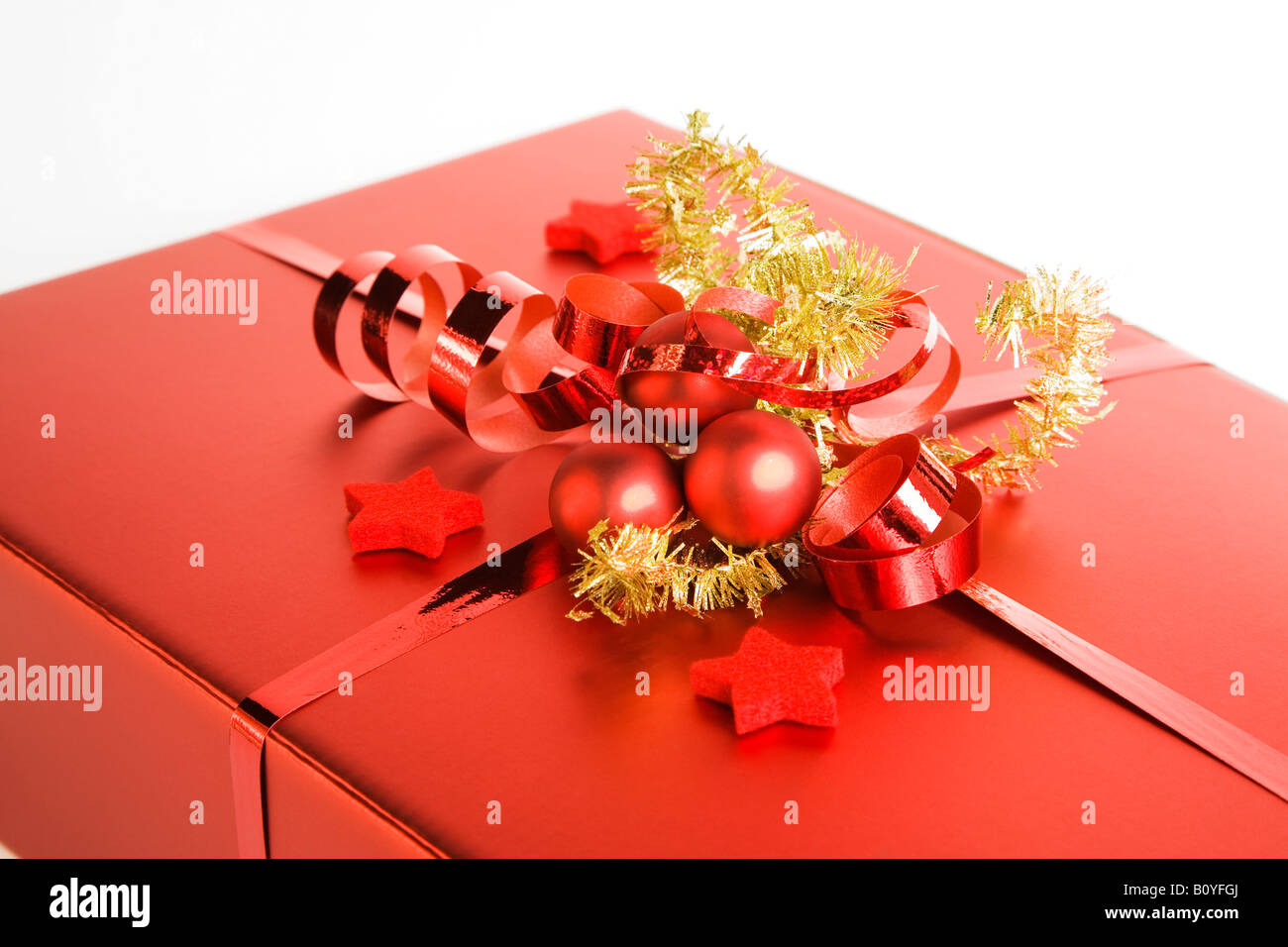 Christmas parcel, close up Stock Photo - Alamy