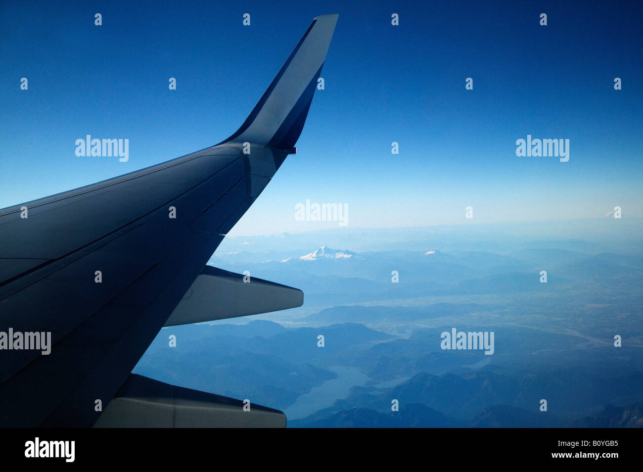 Wing of a plane Stock Photo - Alamy