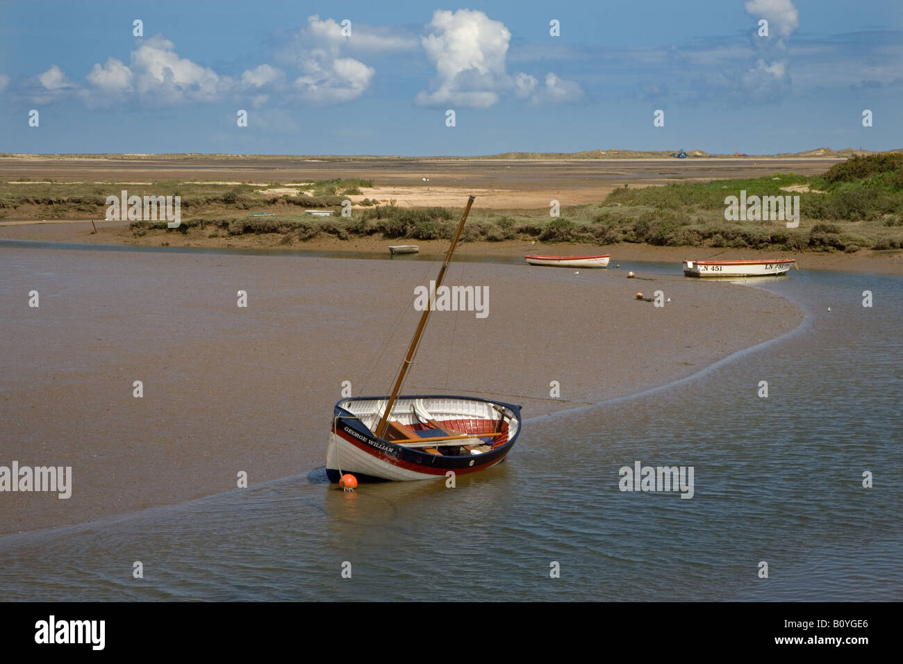Blakeney point and River Stiffkey North Norfolk May Stock Photo - Alamy
