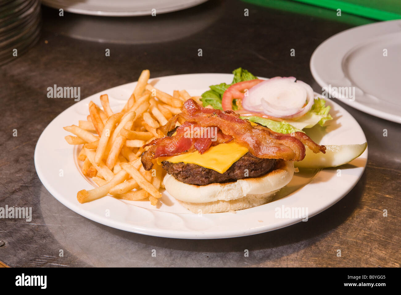 Ham burger,Cheese burgers Stock Photo - Alamy