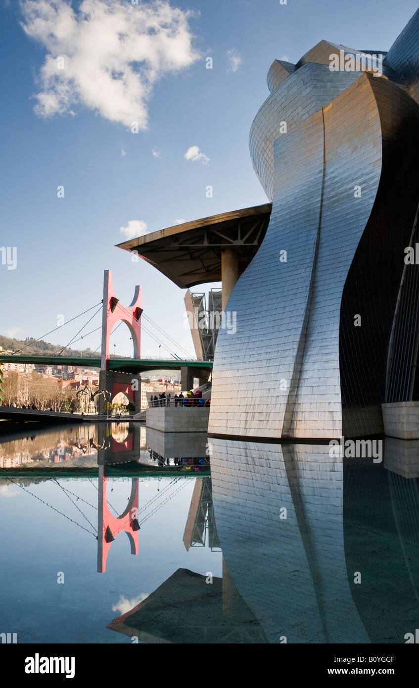 vertical view of the guggenheim musuem, bilbao, spain Stock Photo - Alamy