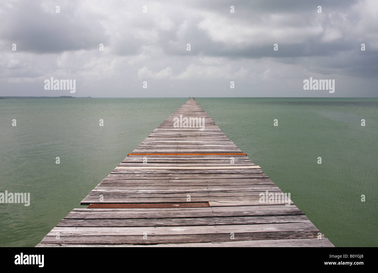 Jetty On Turtle Island, Sabah, Malaysian Borneo Stock Photo - Alamy