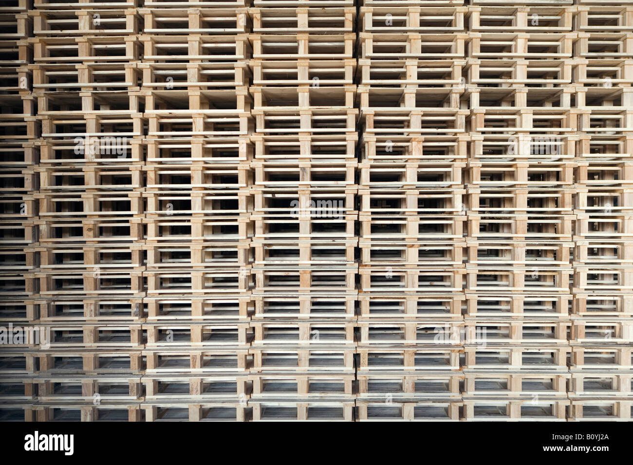 Stacked wooden crates Stock Photo - Alamy