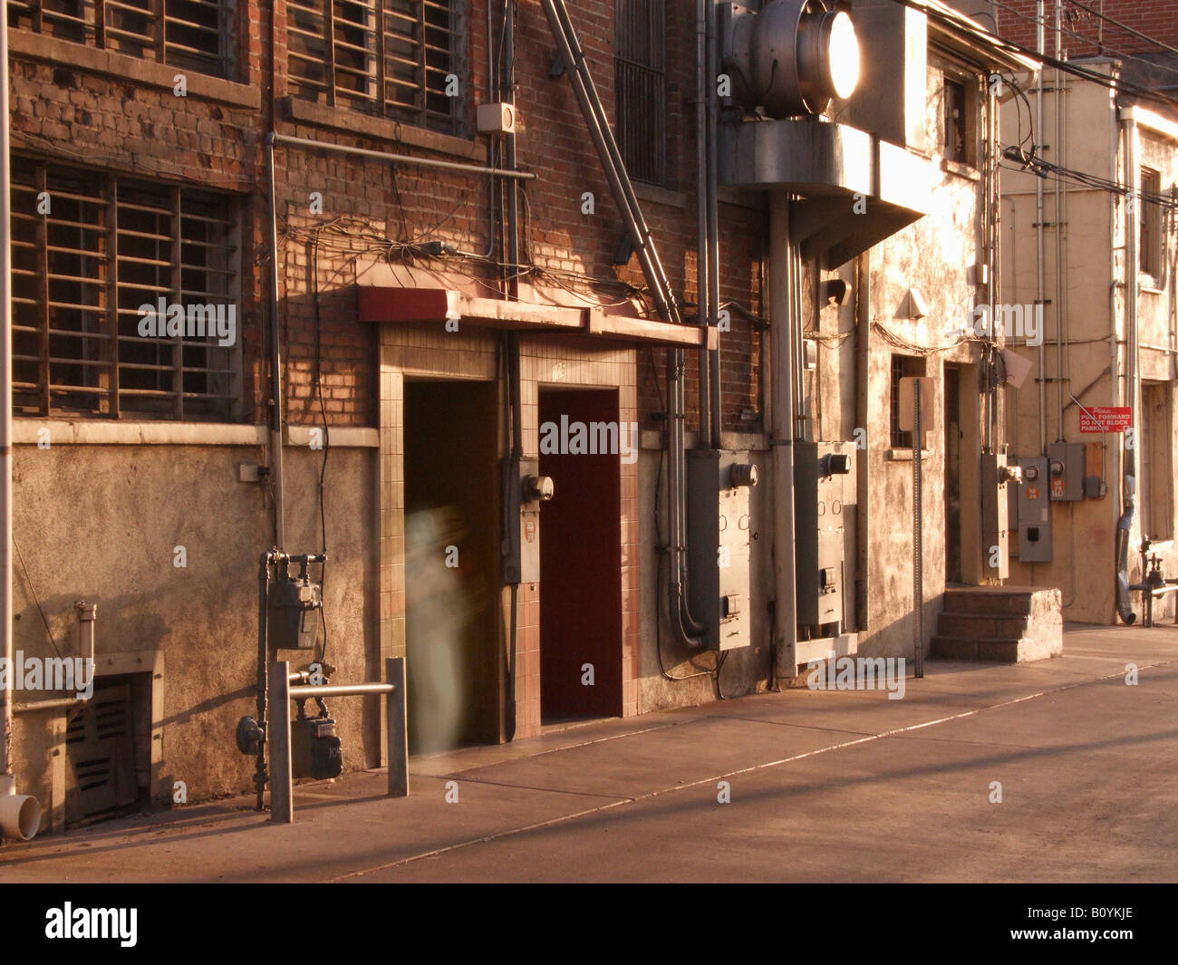 Ghost in back alley Stock Photo - Alamy