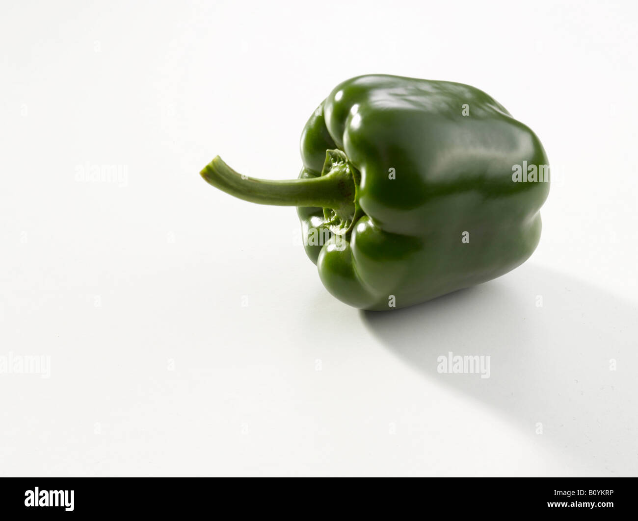 Fresh green bell pepper Stock Photo - Alamy