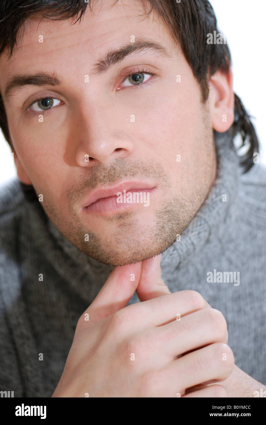 Portrait of a young man, close-up Stock Photo - Alamy