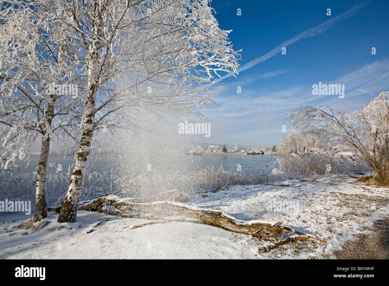 Germany, Bavaria, Murnau, Snowy landscape Stock Photo - Alamy