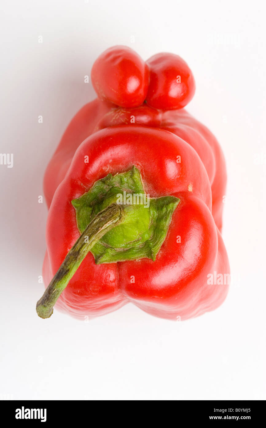 Red chili pepper deformed shape Stock Photo - Alamy