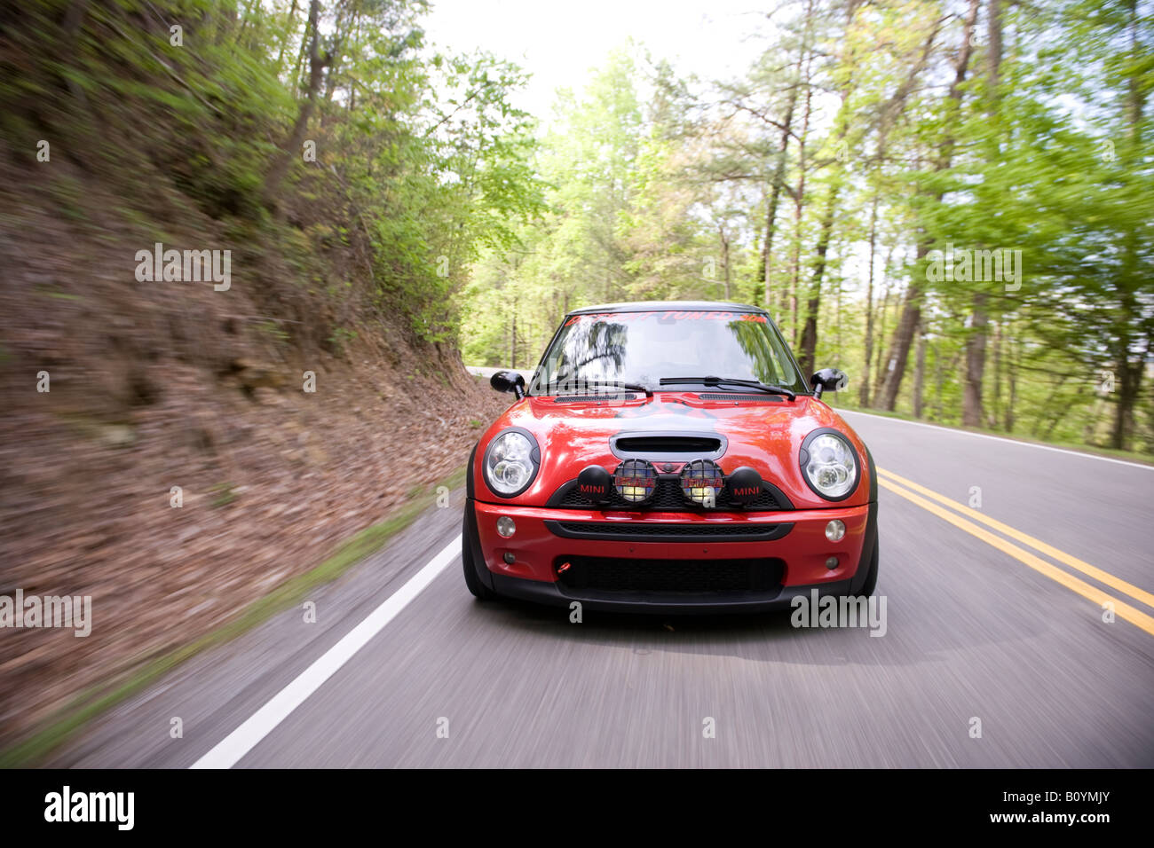 MINI Cooper S on a country road Stock Photo - Alamy