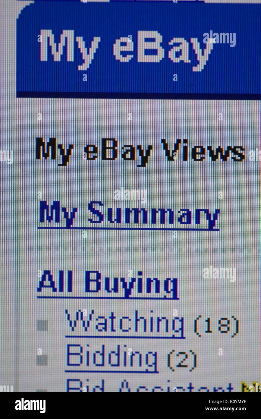 Ebay advertising hi-res stock photography and images - Alamy