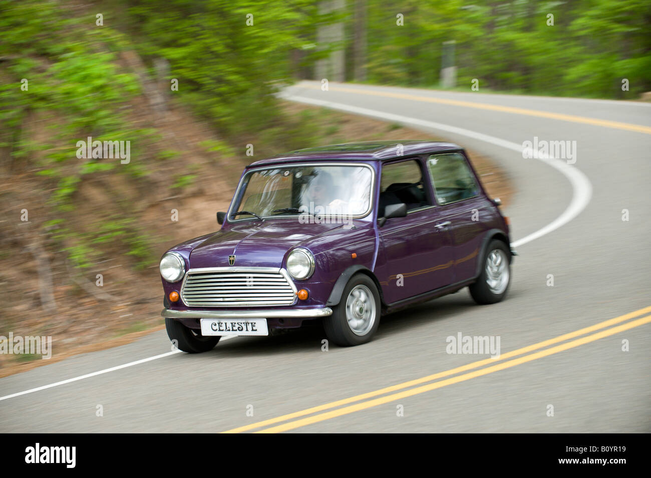 Classic Mini Cooper S Equinox on a winding rural road Stock Photo - Alamy
