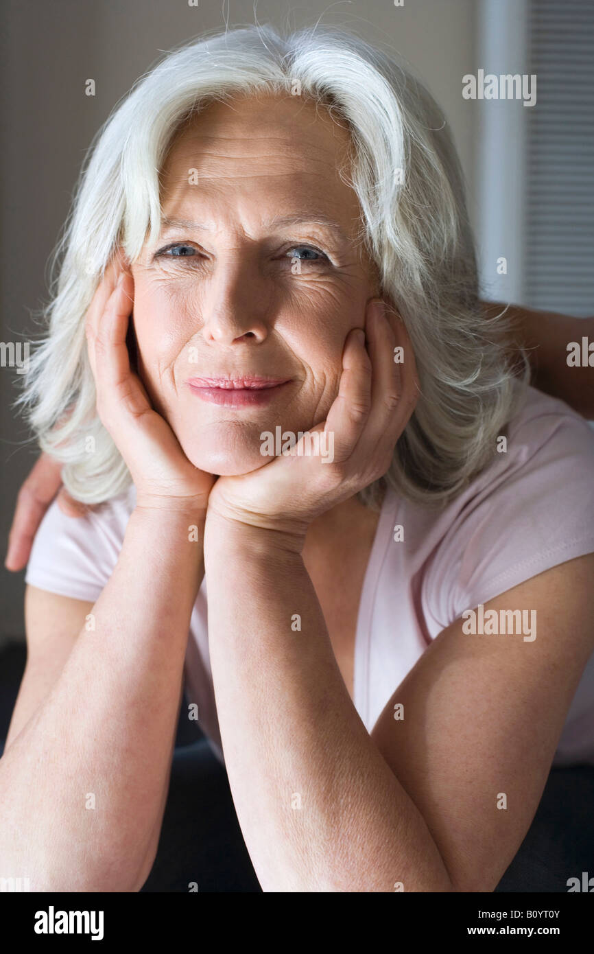 Senior woman, smiling, portrait, close-up Stock Photo - Alamy Senior woman, smiling, portrait, close-up Stock Photo - Alamy