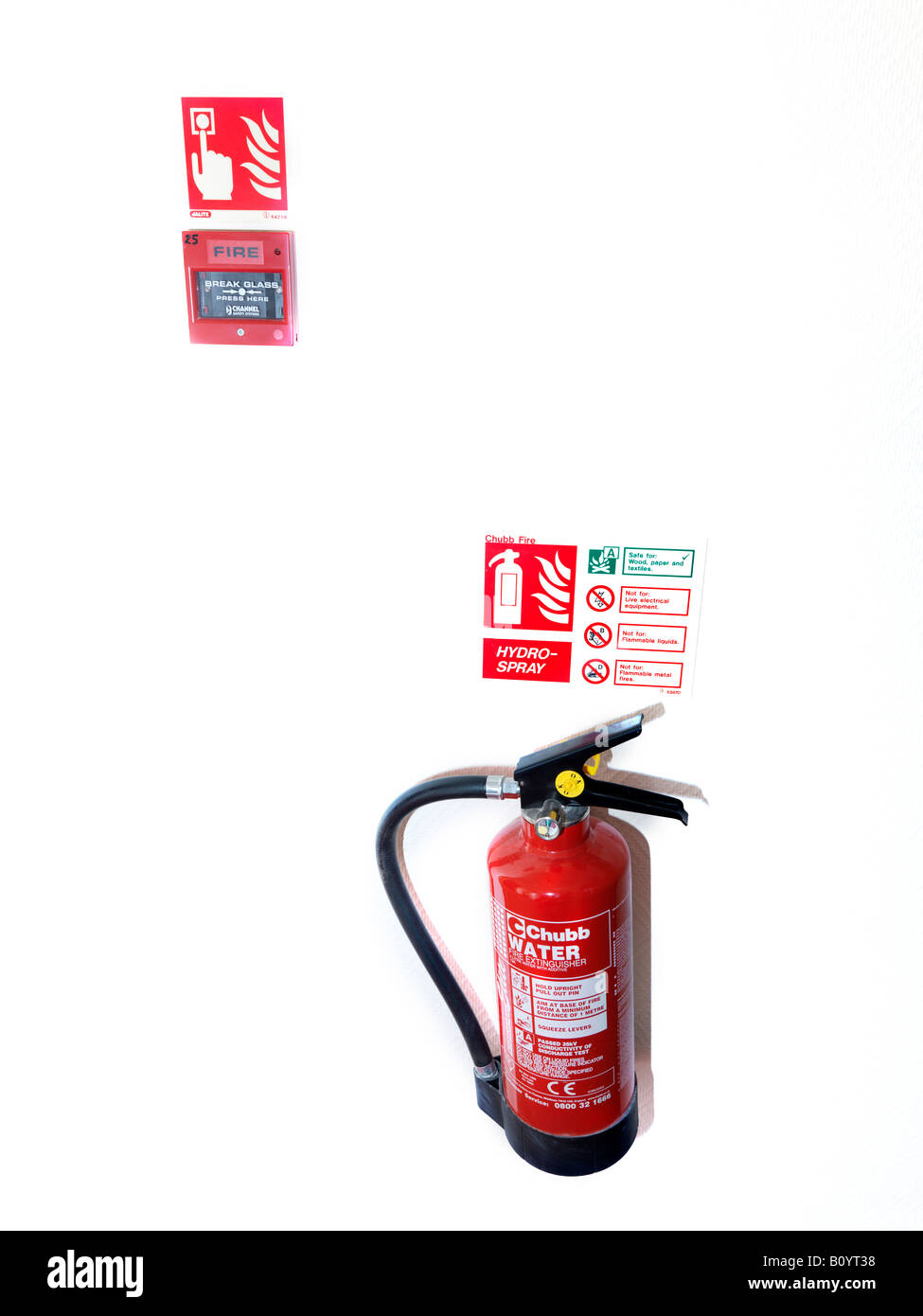 Fire Extinguisher and Fire Alarm Stock Photo - Alamy