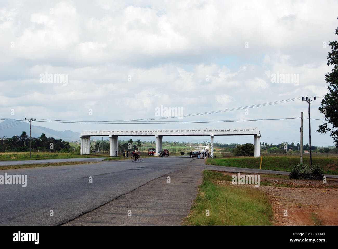 Bridge going nowhere on the road to Havana Stock Photo - Alamy