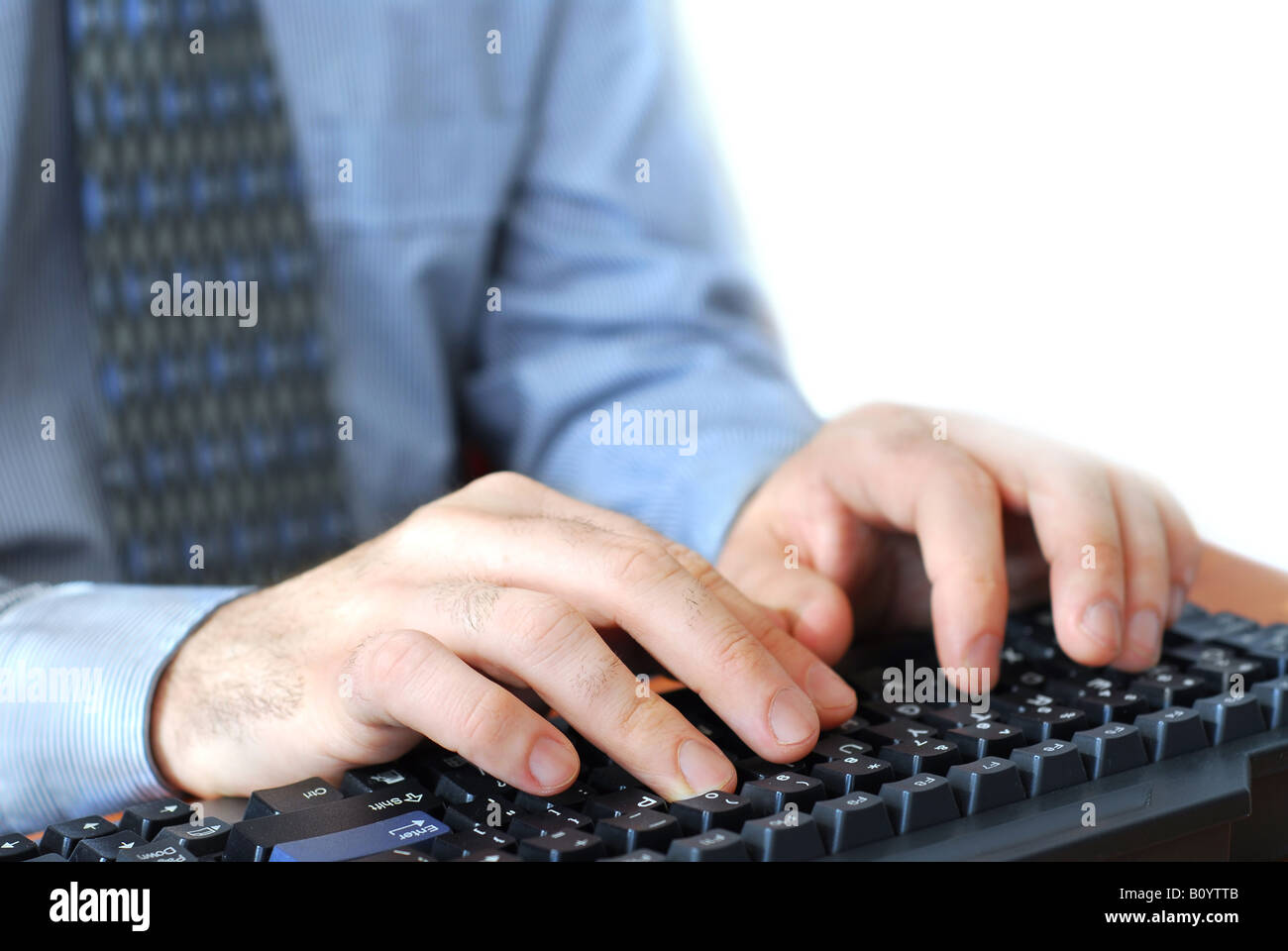 Black business mans hands typing hi-res stock photography and images ...