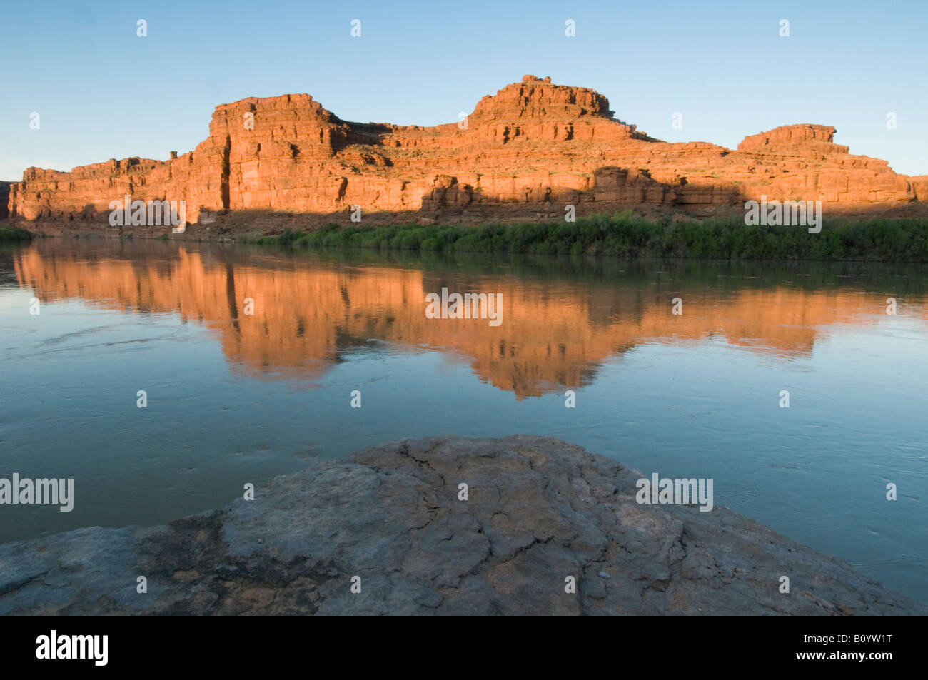 Dawn, Meander Canyon, Colorado River, Canyonlands National Park, Utah ...