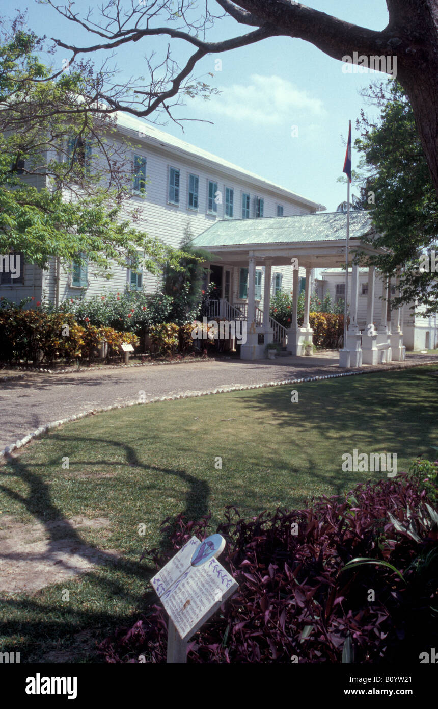Government House or House of Culture in Belize City Stock Photo - Alamy