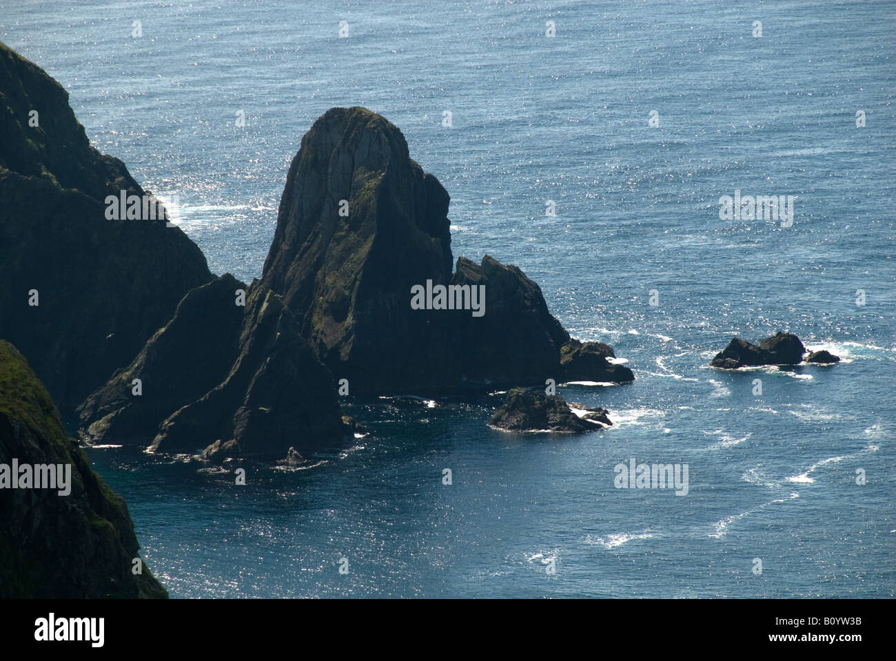 The coast of Shetland from Fitful Head, near Sumburgh, Shetland Islands ...