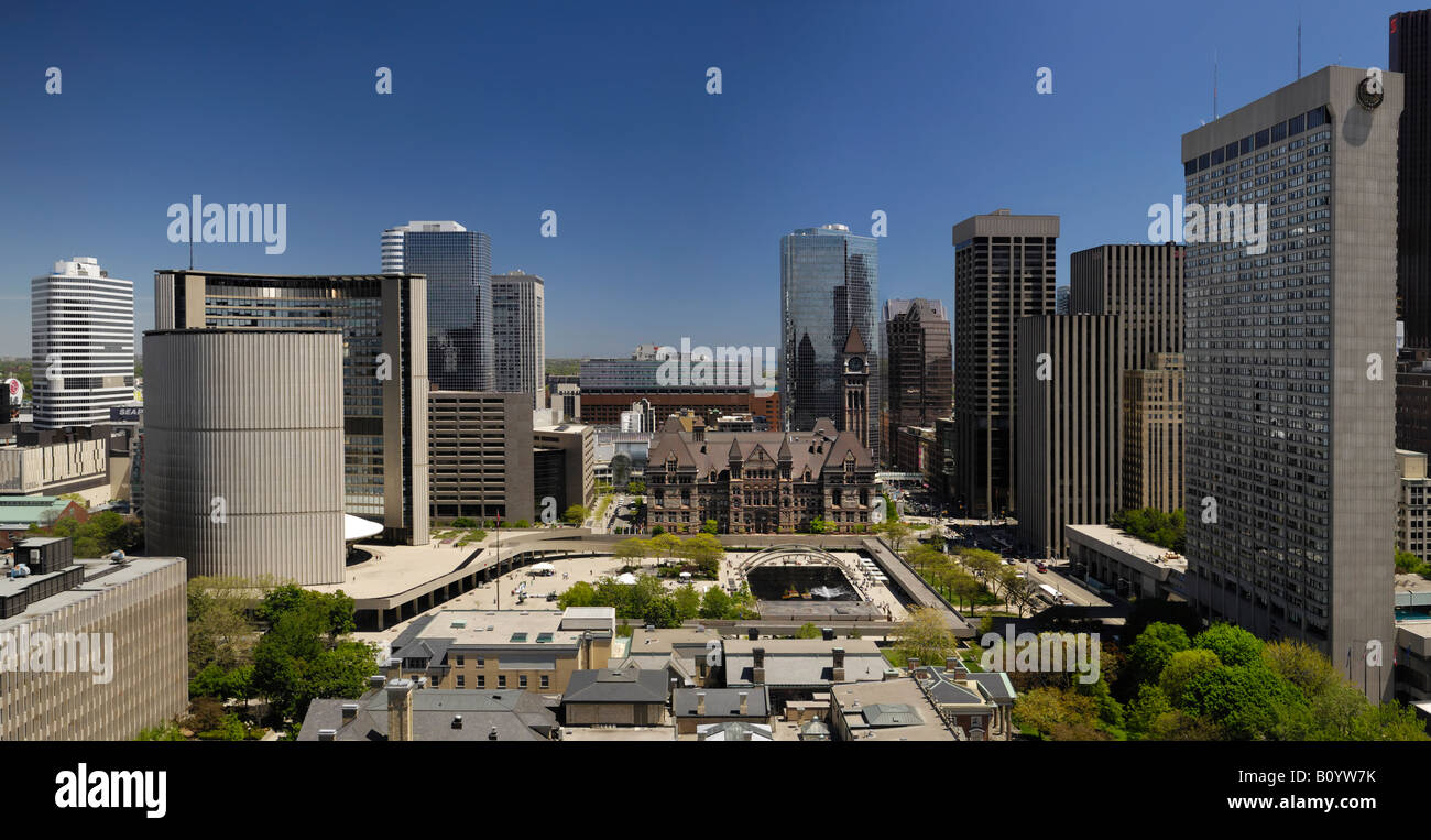 Toronto downtown panarama Stock Photo - Alamy