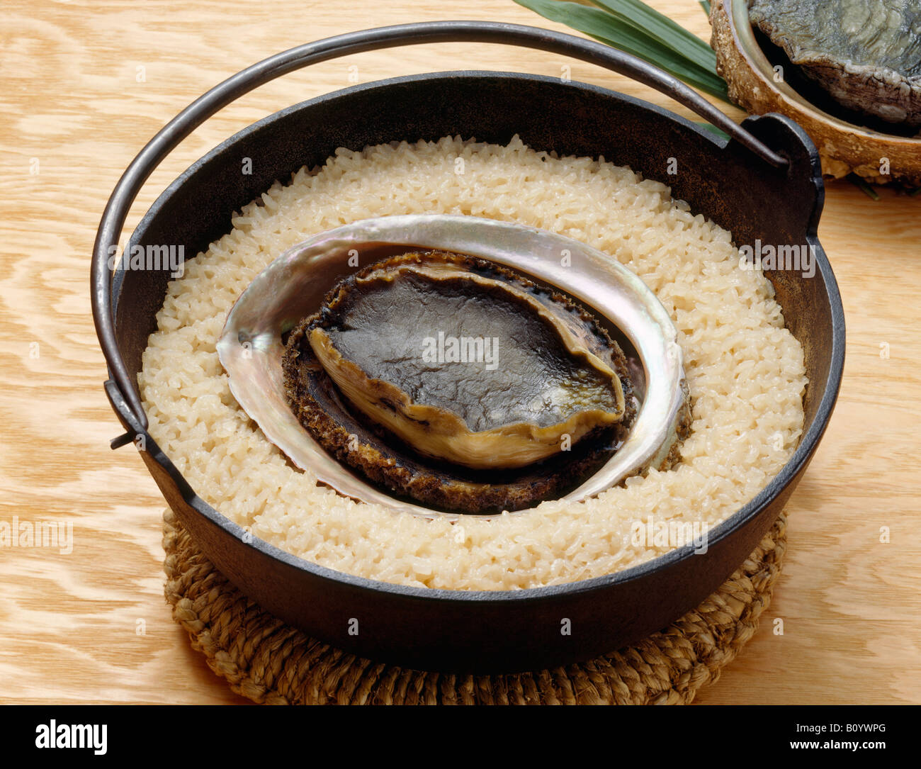 Rice cooked with abalone Stock Photo - Alamy