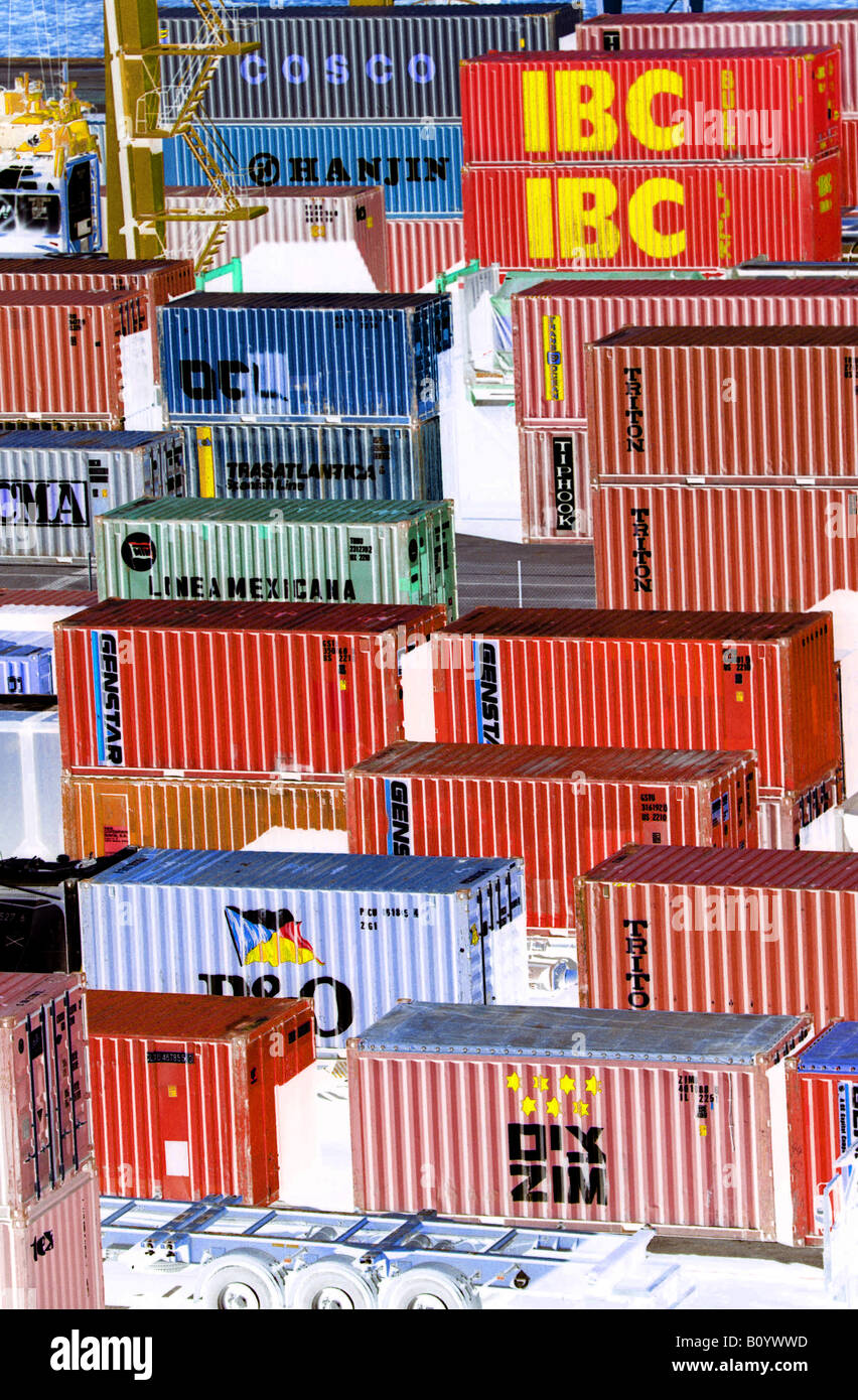 global trade container Stock Photo - Alamy