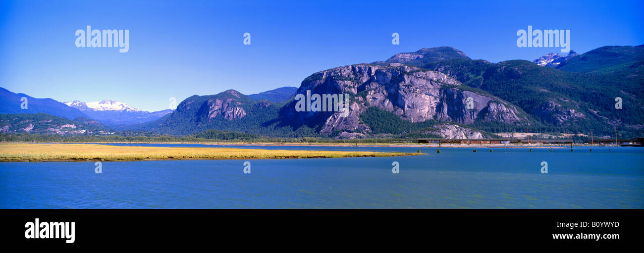 Squamish, BC, British Columbia, Canada - View across Howe Sound to ...