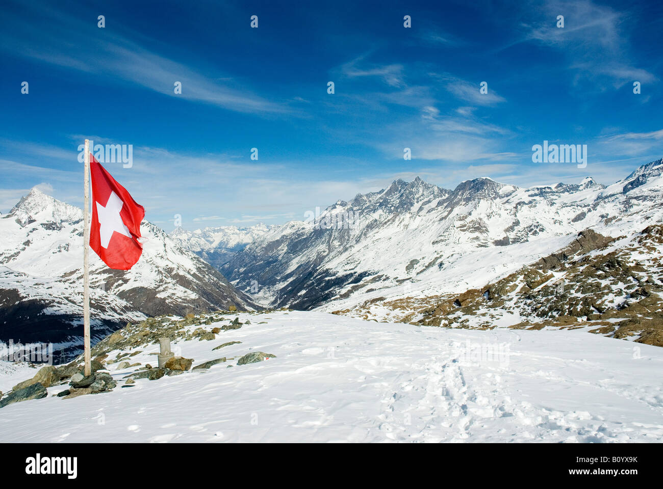 Switzerland, Wallis, the Alps Stock Photo - Alamy