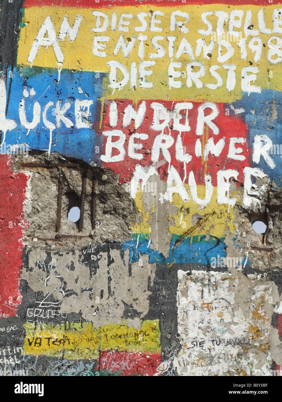 berlin wall relic at potsdamer platz, berlin Stock Photo - Alamy