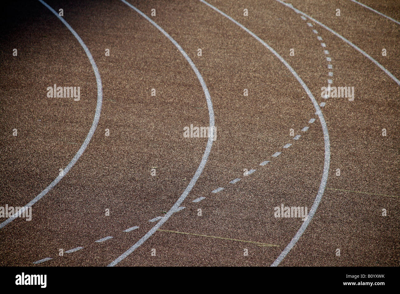 empty athletic race track Stock Photo - Alamy
