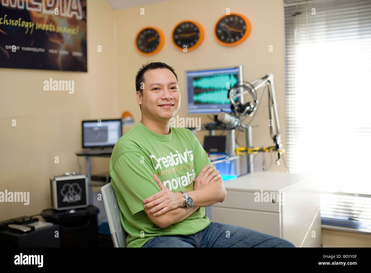 Earl Balolong founder of internet-based Exxus Media Stock Photo - Alamy