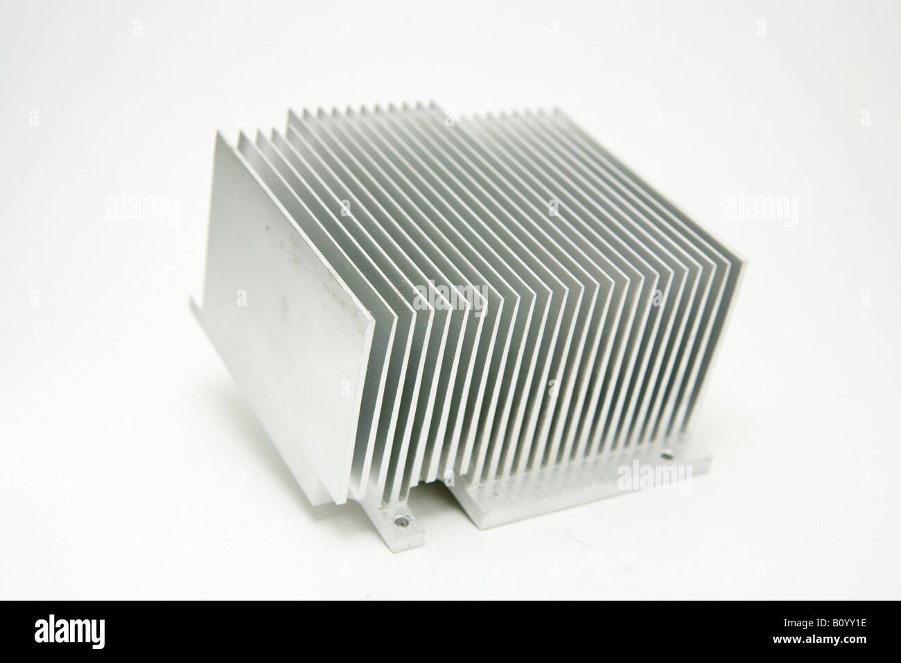 Aluminum computer heat sink Stock Photo - Alamy