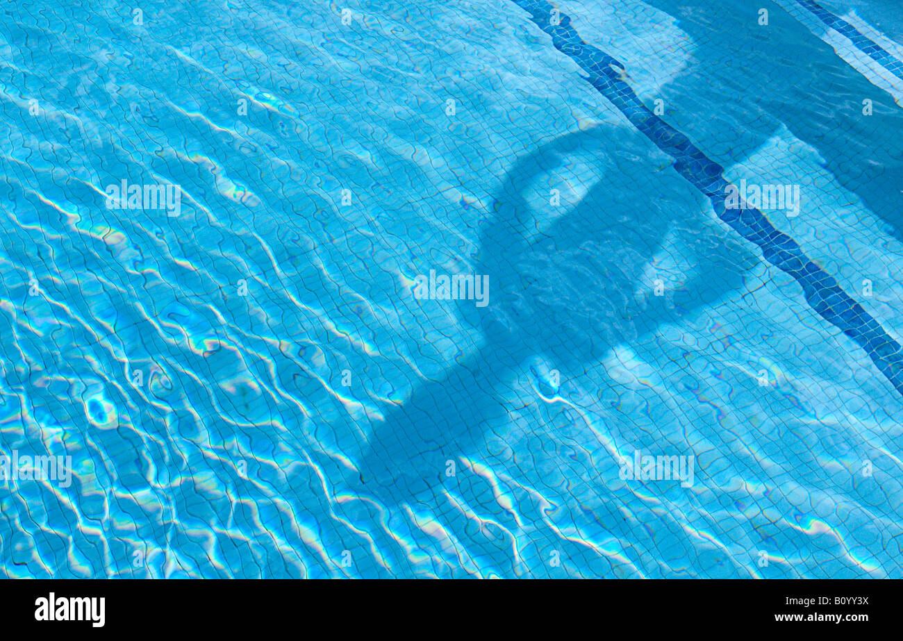 Reflection in a swimming pool Stock Photo - Alamy