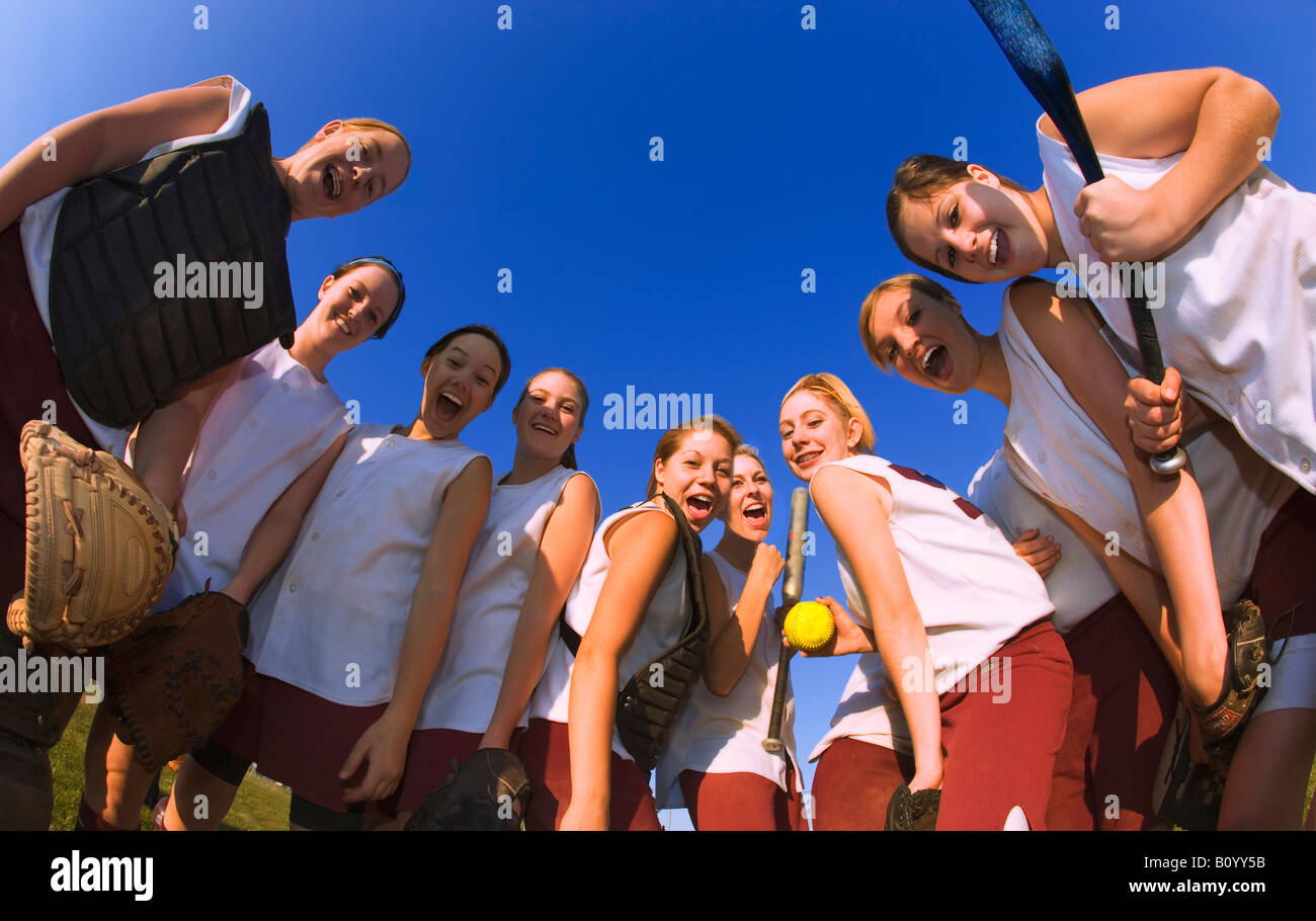 Girls baseball team hi-res stock photography and images - Alamy
