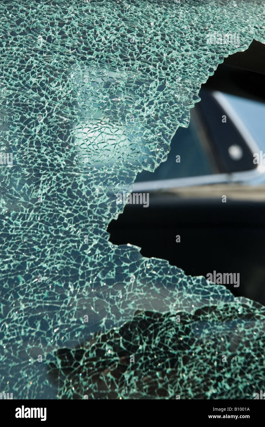 Smashed and crushed automobiles and parts in an Auto Salvage yard Stock ...