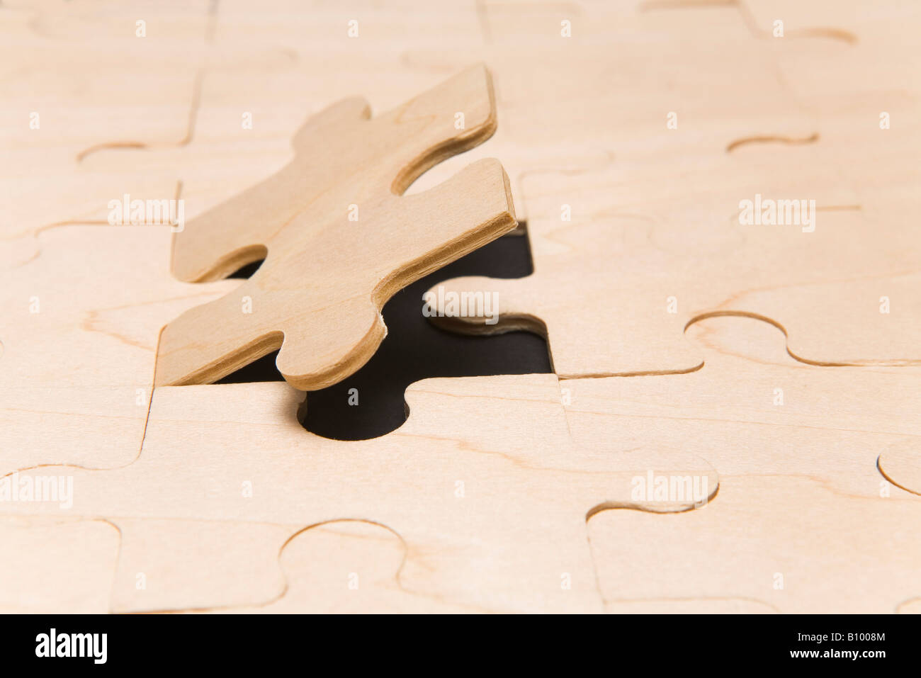 The last puzzle piece completion Stock Photo - Alamy