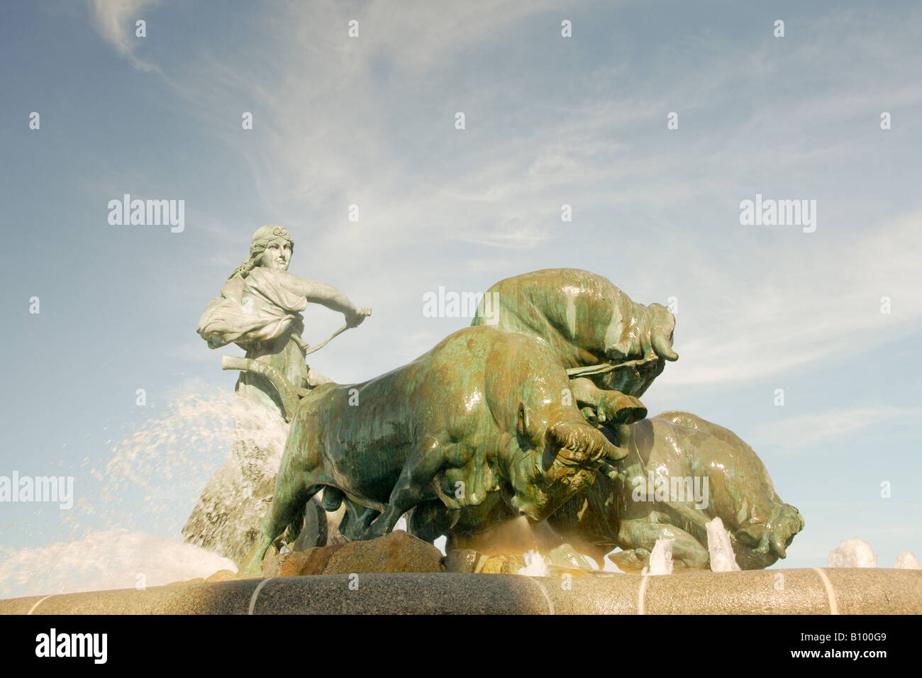 Gefion springvandet gefion fountain copenhagen hi-res stock photography ...