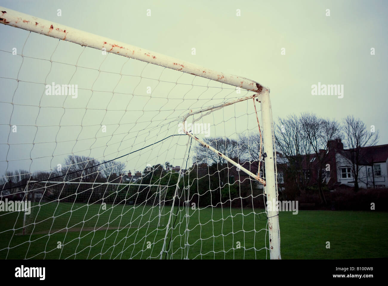 Football goal posts hi-res stock photography and images - Alamy
